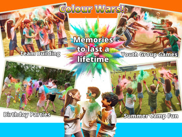 COLOUR RUN POWDER: 9 Colour Bulk Pack! 12.3kg for Colour Wars & Events ...